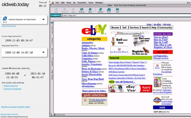 Oldweb.today: Explora el pasado de la Web | PossibleApp Blog